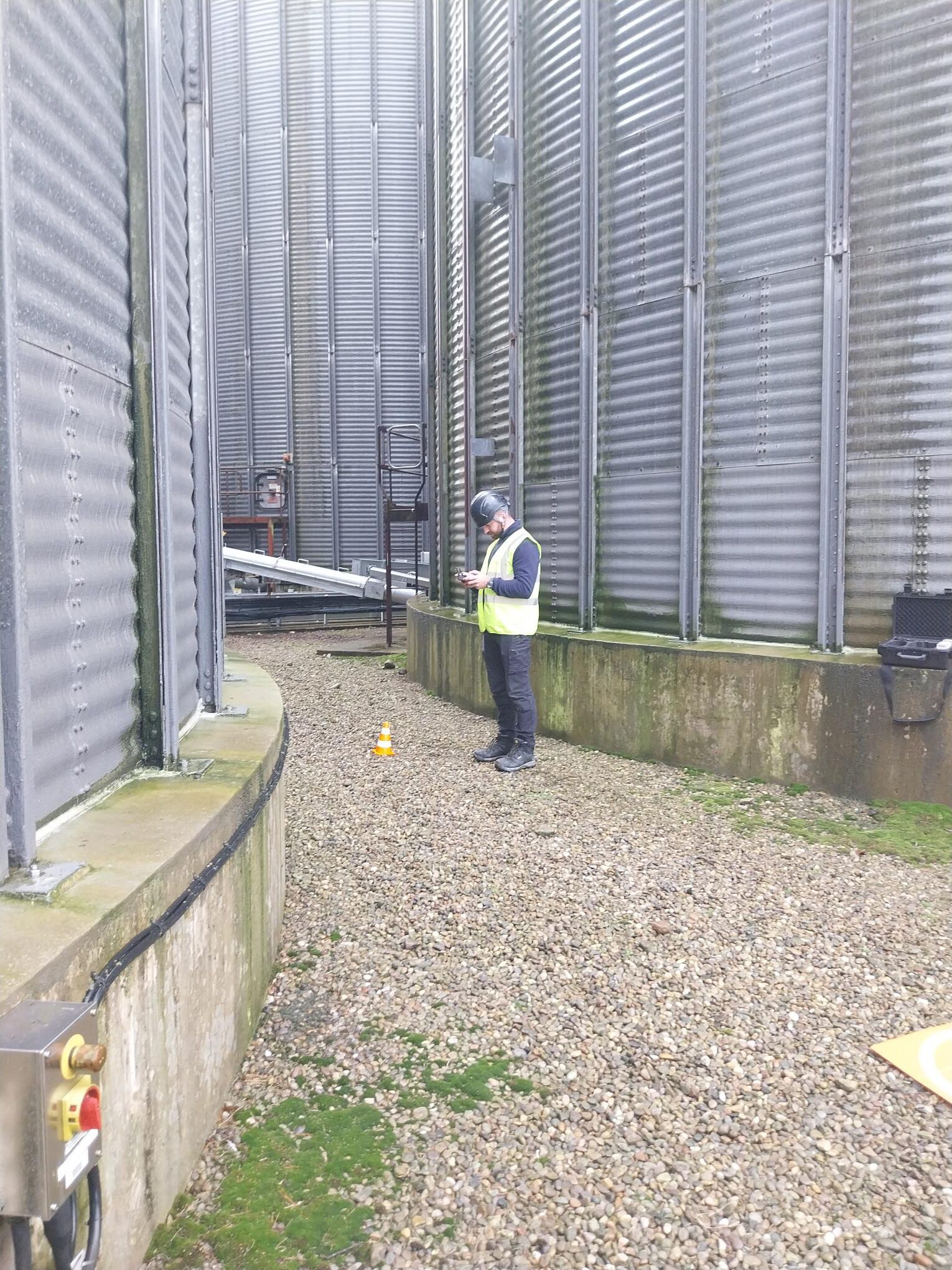 Silo Inspection Drone Survey